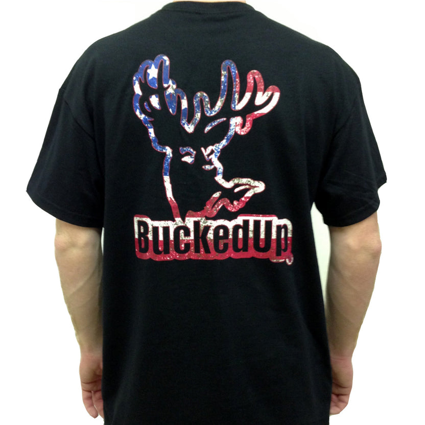 Bucked Up | BuckedUp Short Sleeve Black with American Logo – BuckedUp ...